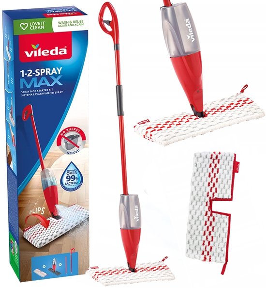 Vileda 1-2 Spray MAX BOX Mop met Sprayfunctie | bol