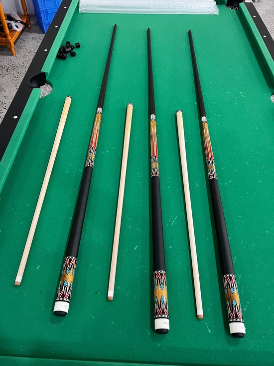 Set - queue de billard LQ9 - modèle 5 + accessoires. | bol