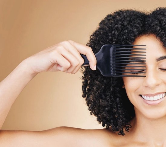 Afro-kam voor Krullend Haar - Brede Tanden - Ideaal voor Diverse ...