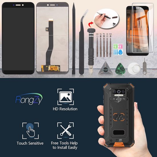 LCD Scherm Vervanging voor Oukitel WP5/WP5 Pro – Schokbestendig ...