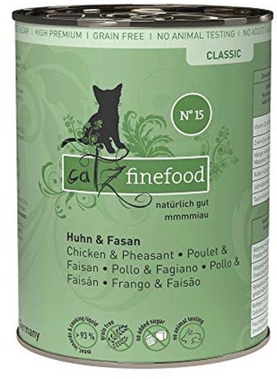Nat kattenvoer met kip en fazant - Verfijnd met quinoa en kresse (6 x ...