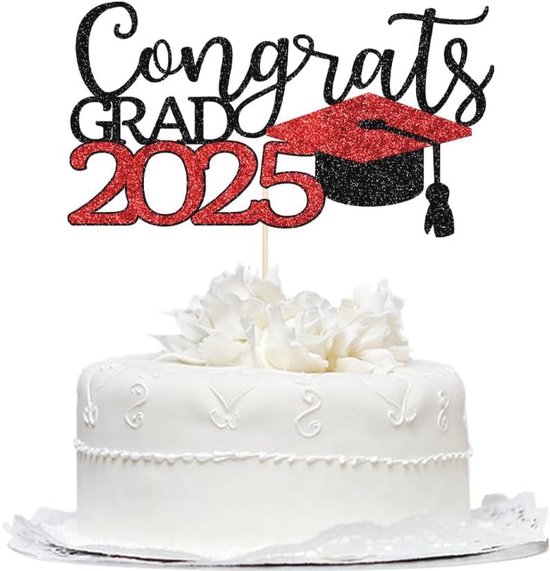 Gefeliciteerd Grad Cake Topper voor Class of 2024 Graduation, 2024 ...