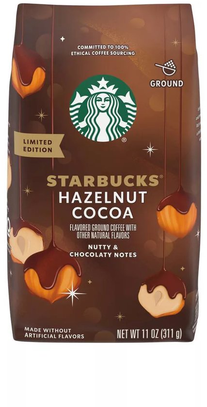 Starbucks - Hazelnut Cacao - ground coffee - gemalen koffie - 310g ...