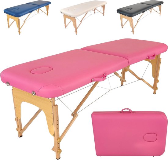 Massage Tafel 2 Zones Lichtgewicht Houten Massagetafel met Reiki Paneel ...