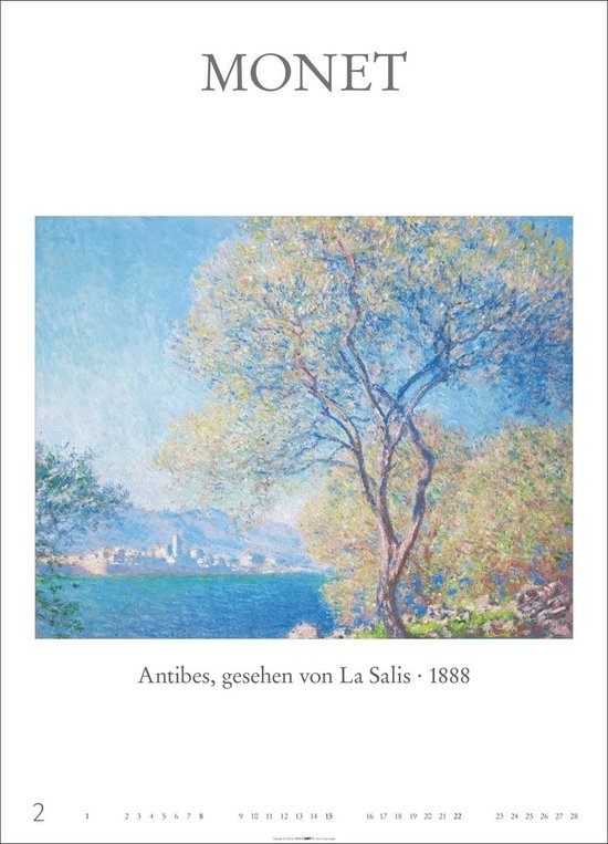 Wandkalender 2026 XXL - Kunst Posters van Monet, Van Gogh, Matisse ...