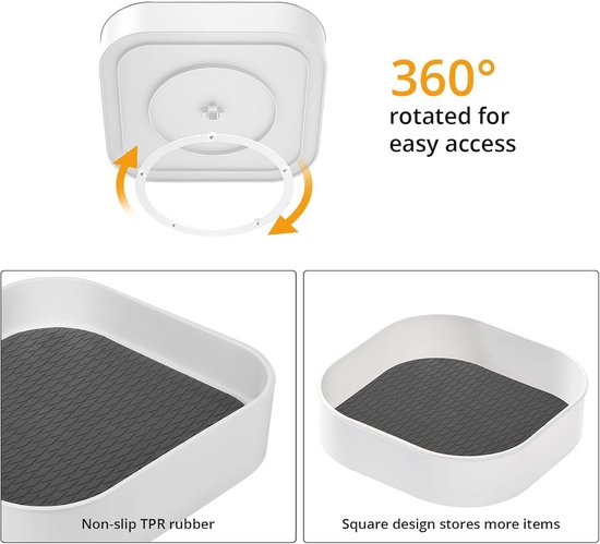 9 inch rechthoekige Lazy Susan draaitafel kast organizer voor ...