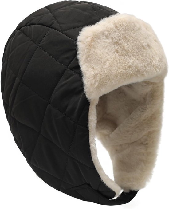 Wintermuts voor dames - winddicht - fleece gevoerd - winter - muts met ...