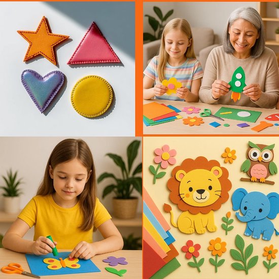 Kleurrijke EVA Schuimplaten voor Knutselen en Creatieve Projecten ...