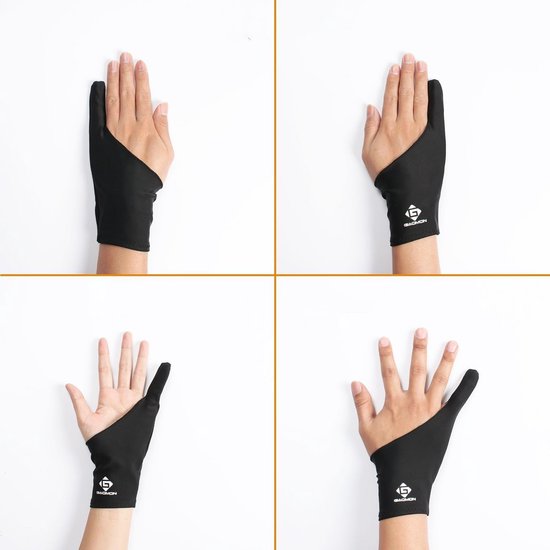 Antivuil Tekenhandschoen voor Grafische Tablet en Light Box ...