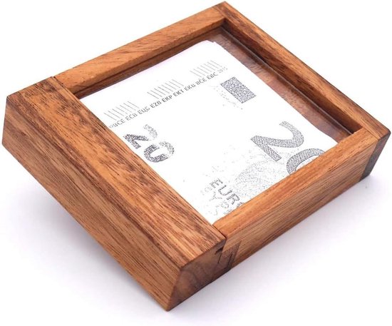 Houten Spaarpot Kado - Slimme Puzzeldoos voor Geldcadeaus en Vouchers | bol