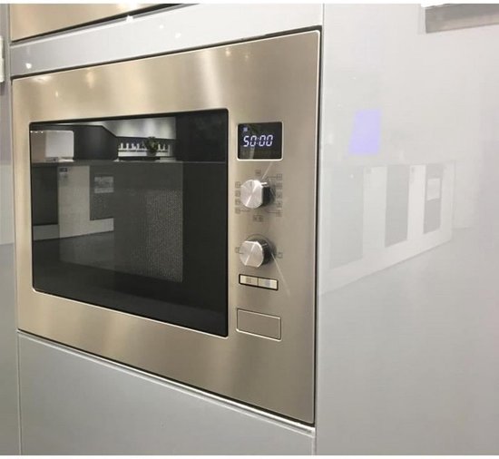 Inbouw combimagnetron 34 Liter RVS met Grillfunctie | bol
