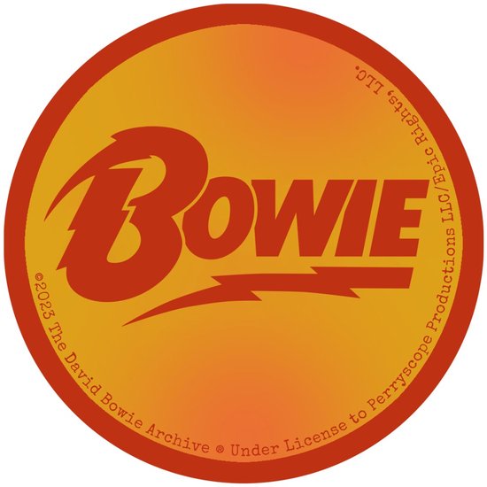 David Bowie Rode Letters Met Bliksem Sticker | bol