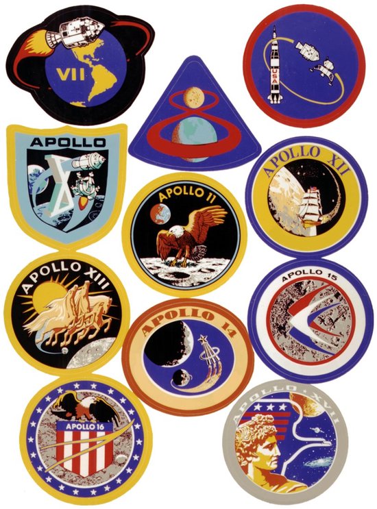 Spreadshirt NASA Apollo-missie-insignes Sticker | bol