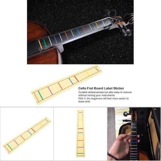 EGoods - Viool Vingergids voor Cello Oefen Beginners - Praktische Fret ...