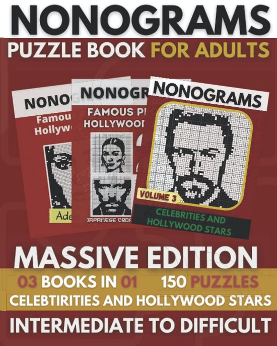 Nonogram Puzzelboek Volwassenen Moeilijk - 150 Picross/Hanjie Logische ...
