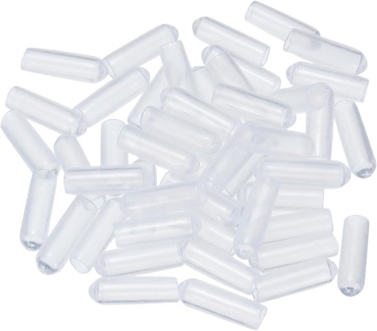 All4You - Set van 50 rubberen eindkappen voor 4 mm ronde buizen - PVC ...