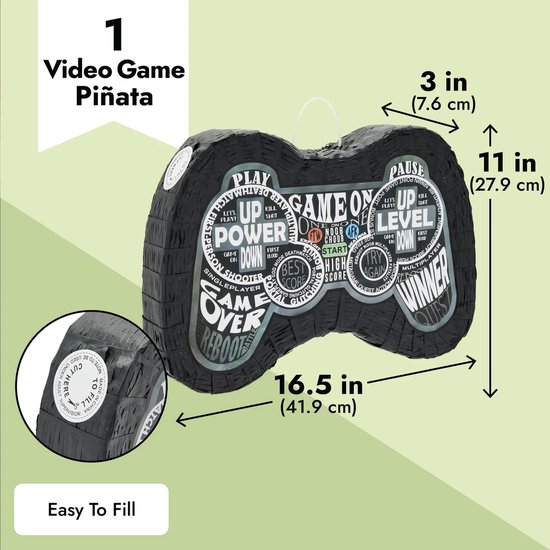 Funny Fashion Pinata van papier - Gamer console/controller thema 42x29 ...