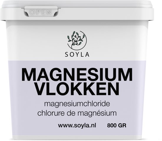 Soyla Magnesium Chloride Vlokken - Ontspanning & Welzijn - 800 gram | bol