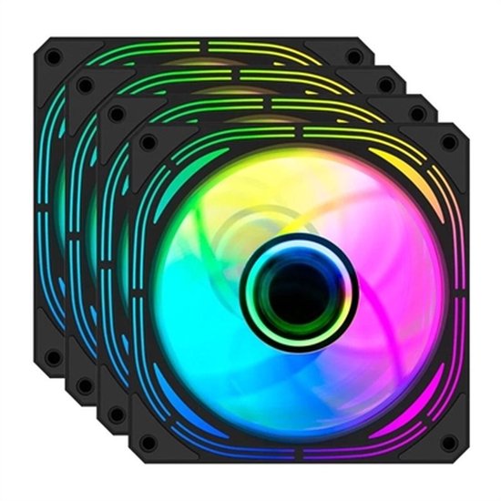 Box ventilator CoolBox KIT 4 Vent.12cm ARGB Infinity Pro Ø 12 cm | bol