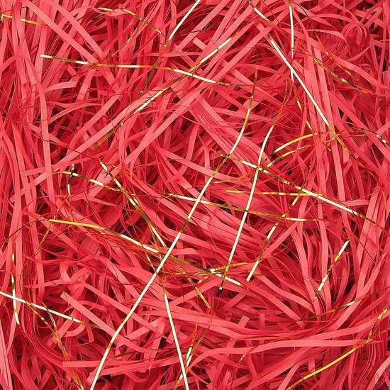 Rood en Goud Versnipperd Tissuepapier voor Geschenkverpakkingen en ...