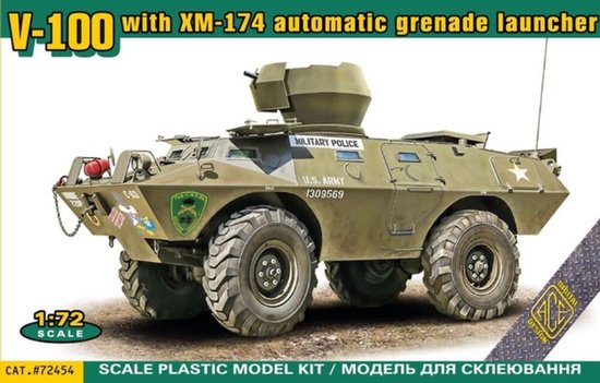 ACE Modelbouwpakket Militaire voertuigen - 72454 M706 - V-100 met XM ...