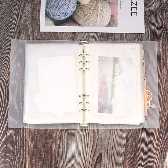 20-Pack A5 6-Hole Binder Bags - Document Holder - Plastic Binder Zipper ...