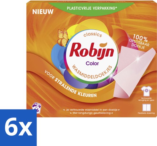 Robijn Classics - Color - Wasmiddeldoekjes - 16 Wasstrips ...