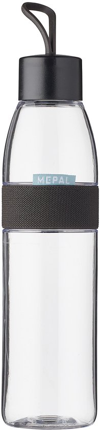 Mepal Waterfles - 700 ml - Drinkfles - Ellipse - Nordic black | bol