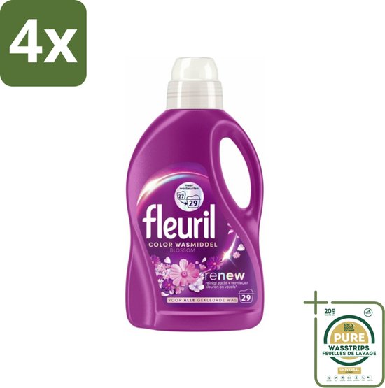 Fleuril – Wasmiddel - Color Blossom – 29 wasbeurten – 1,305 L ...