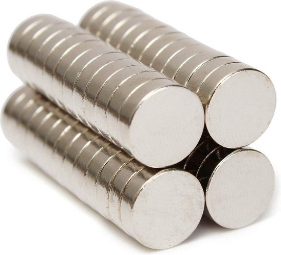 MAGNEET ROND 10MM X 3 MM 20 stuks SUPERSTERK NEODYMIUM Magneet plaatje ...