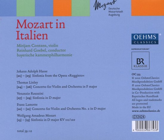 Mozart In Italy, Reinhard Goebel | CD (album) | Muziek | bol.com