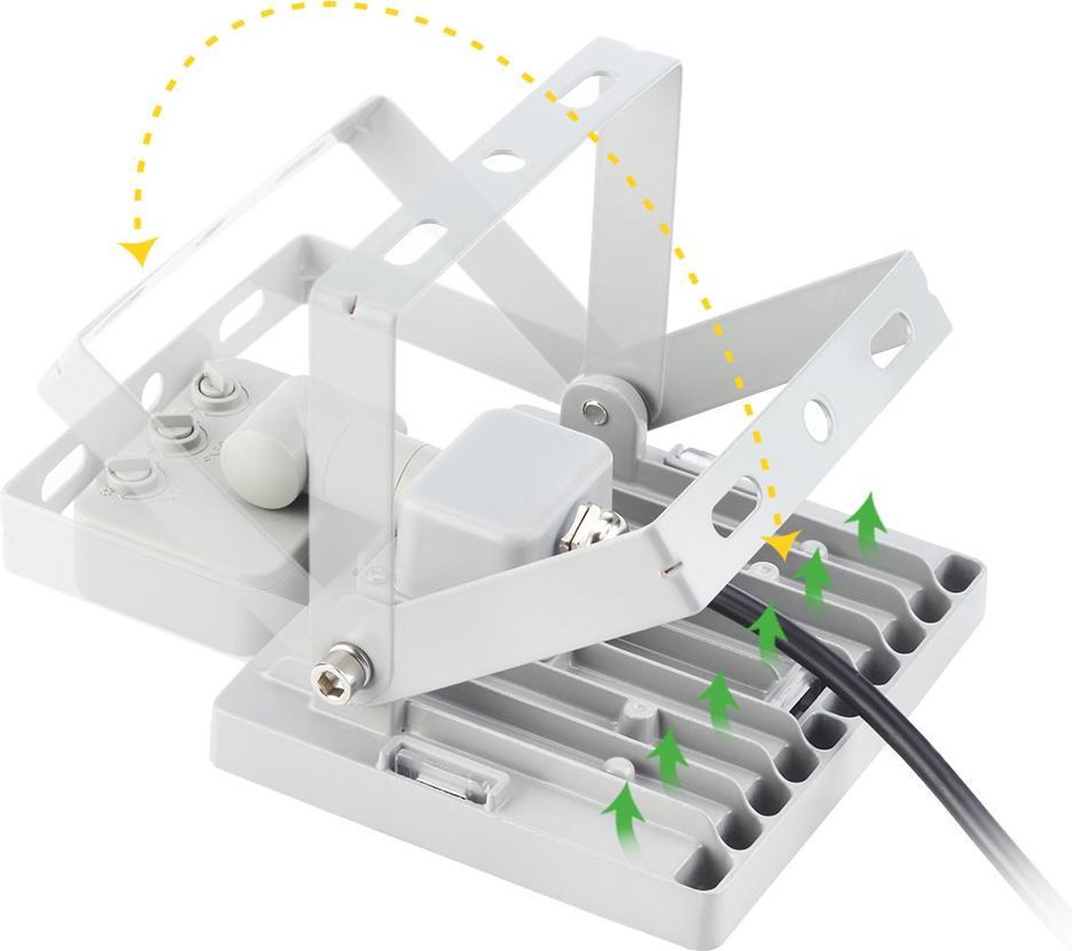 Projecteur LED Profile - Avec détecteur de mouvement - 30W - Extra fin ...