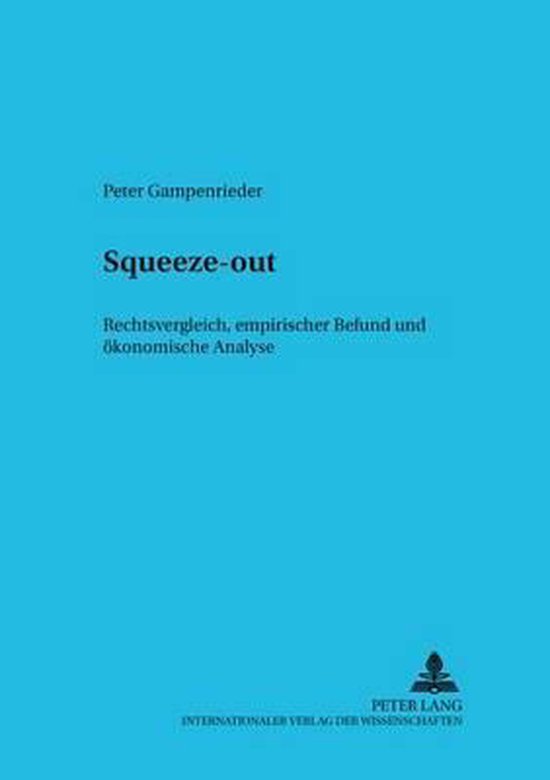 Squeeze-Out | 9783631523933 | Peter Gampenrieder | Boeken | bol.com