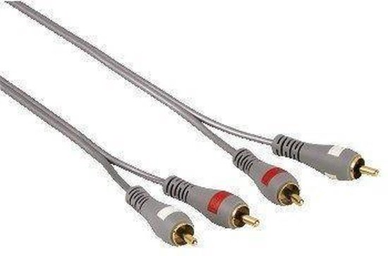 Hama Extension Cable 2 RCA Plugs - 2 RCA Plugs, 5 m | bol