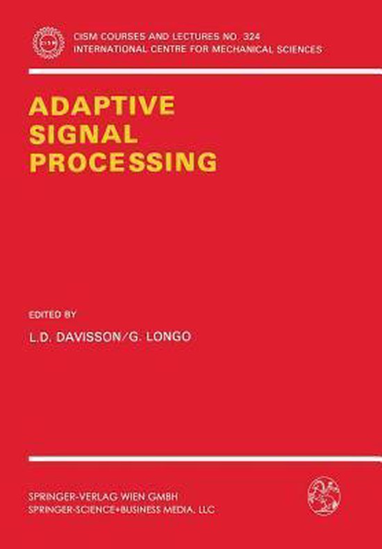 Adaptive Signal Processing | 9783211823330 | Boeken | bol.com