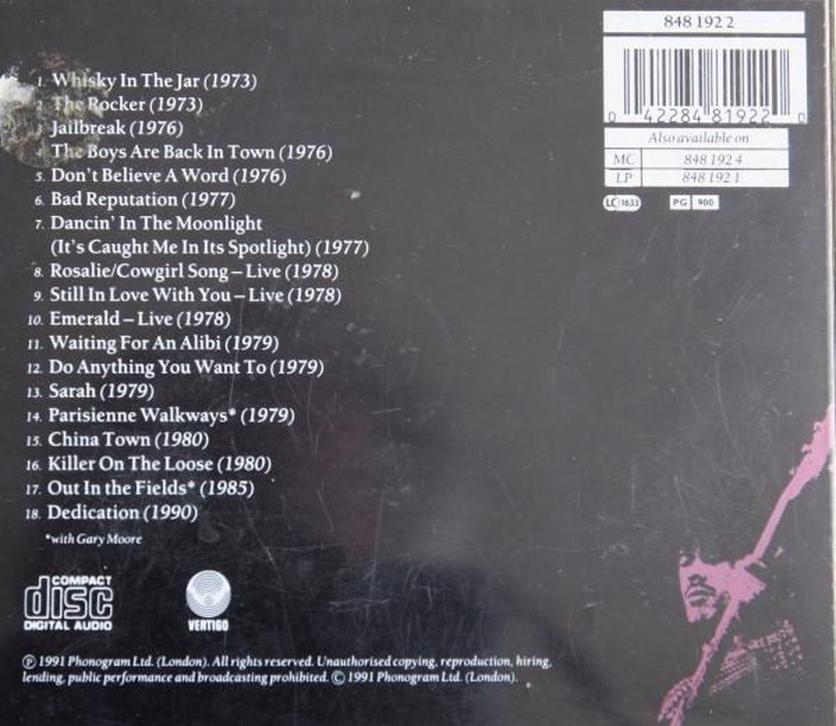 Thin Lizzy - Dedication - The very best of, Thin Lizzy | CD (album) | Muziek | bol.com