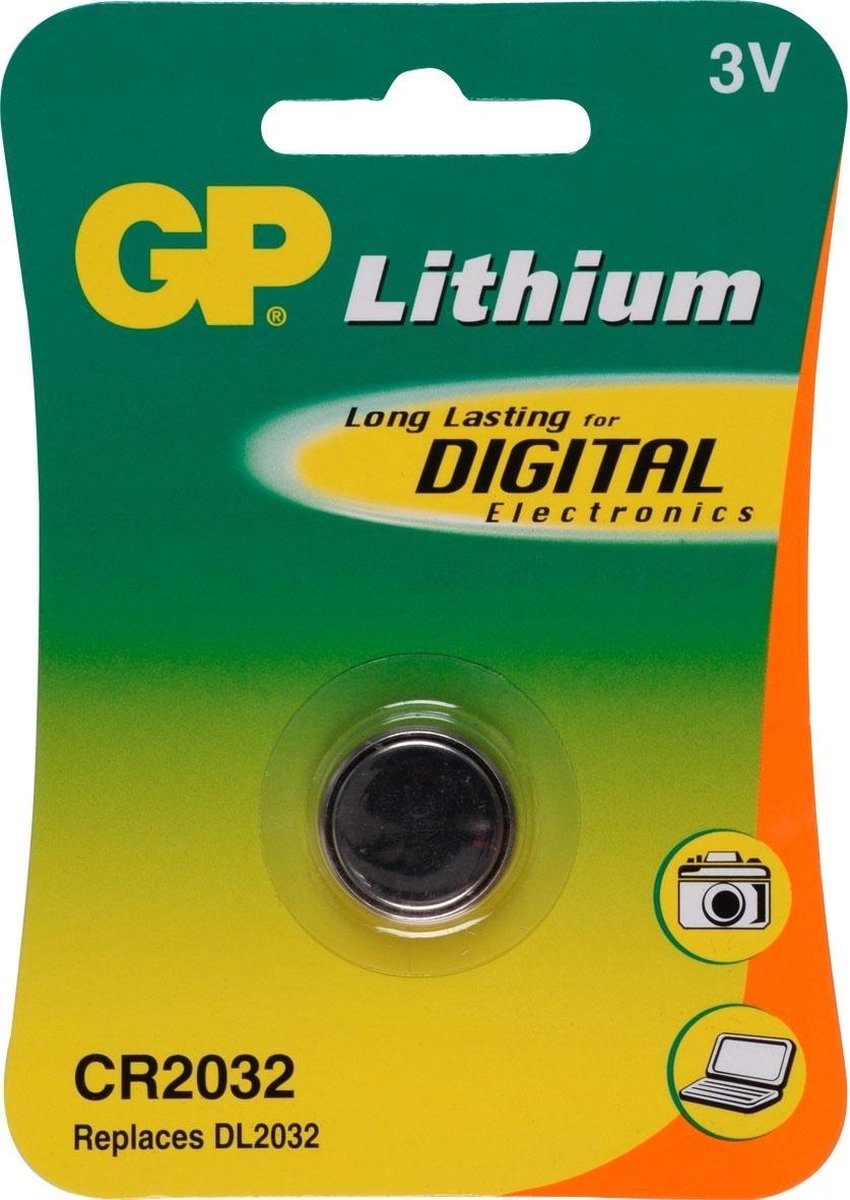 GP CR2032 Knoopcel Lithium Batterij | bol.com