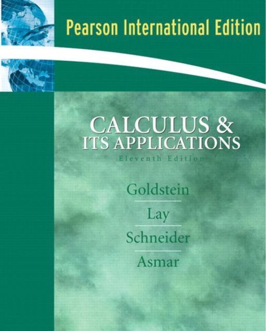 Calculus and Its Applications | 9780132293136 | Larry Joel Goldstein | Boeken | bol