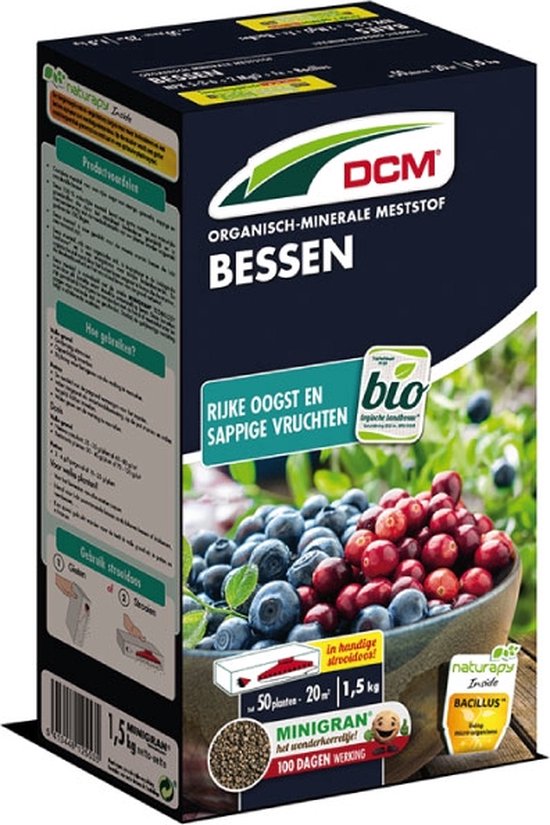 DCM Meststof Bessen - Groentetuin meststof - 1,5 kg | bol.com