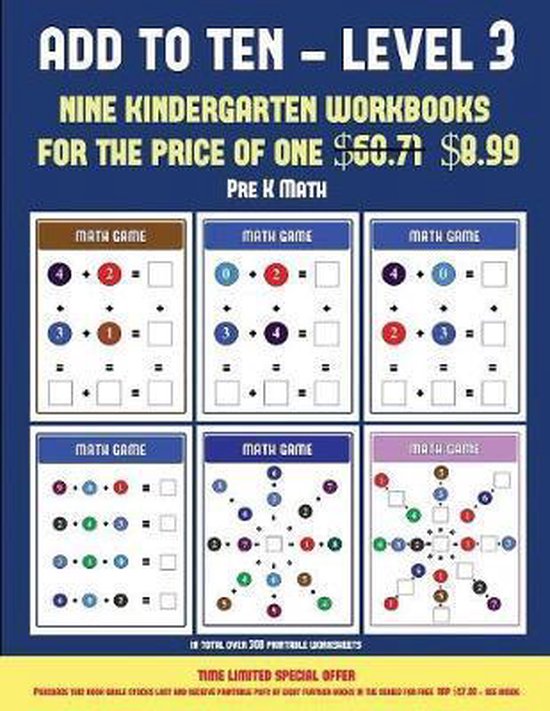 Pre K Math- Pre K Math (Add to Ten - Level 3), James Manning ...