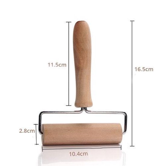 Deegroller Hout | Deegroller met Ergonomisch Handvat | bol