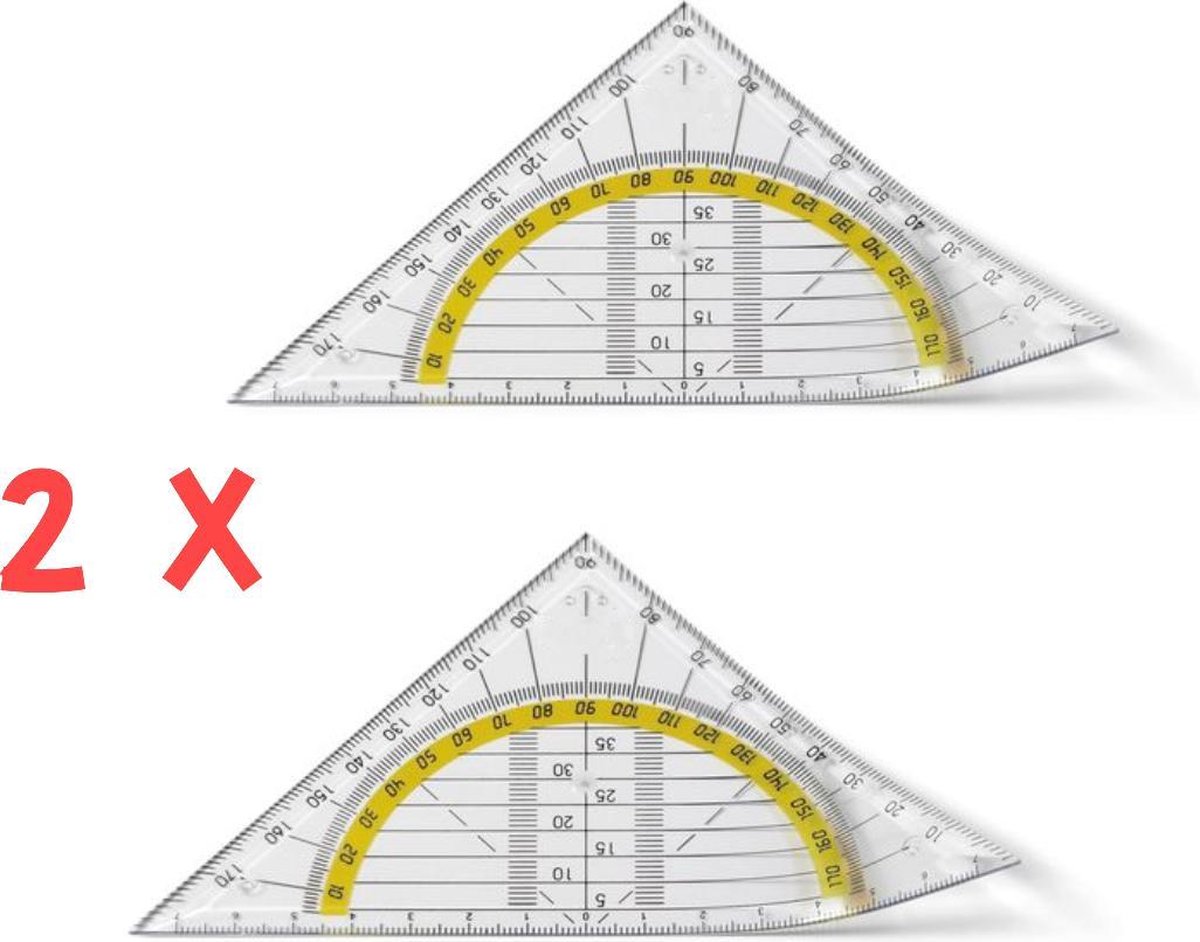 ApolloX™ 2 x Geodriehoek onbreekbaar | bol
