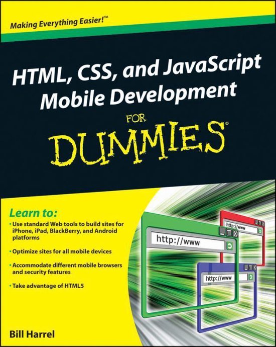 Html, Css, And Javascript Mobile Development For Dummies, William Harrel |... | bol