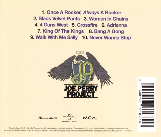 Once a Rocker, Always a Rocker, Joe Perry Project | CD (album) | Muziek ...
