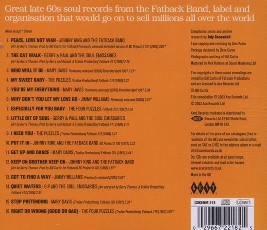 Fatback's Soul Shop, various artists | Muziek | bol