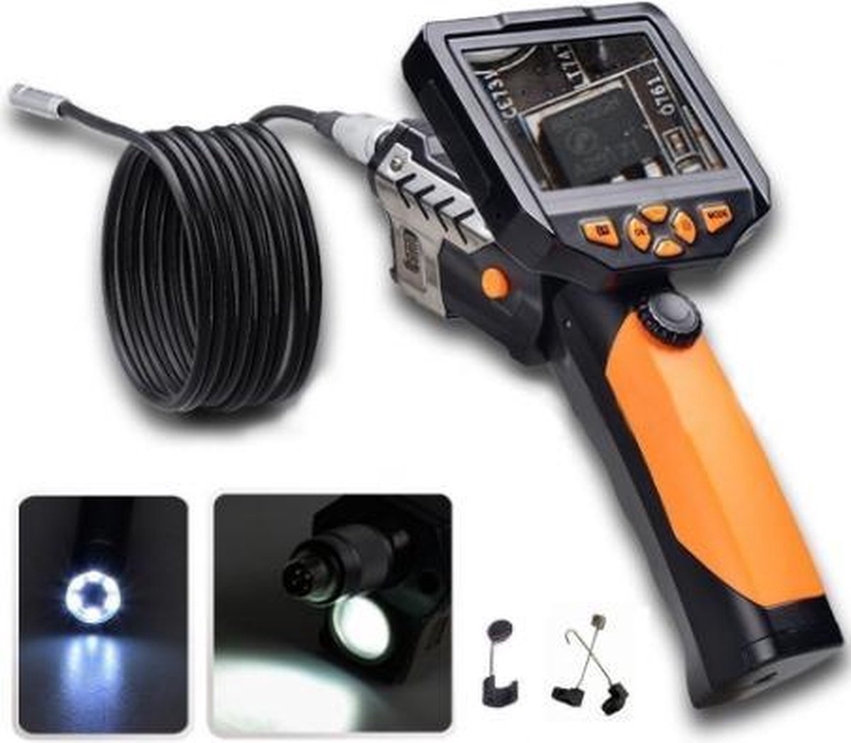Endoscope Inspectie Camera met 3.5 LCD Monitor 720P 8.2mm Diameter ...
