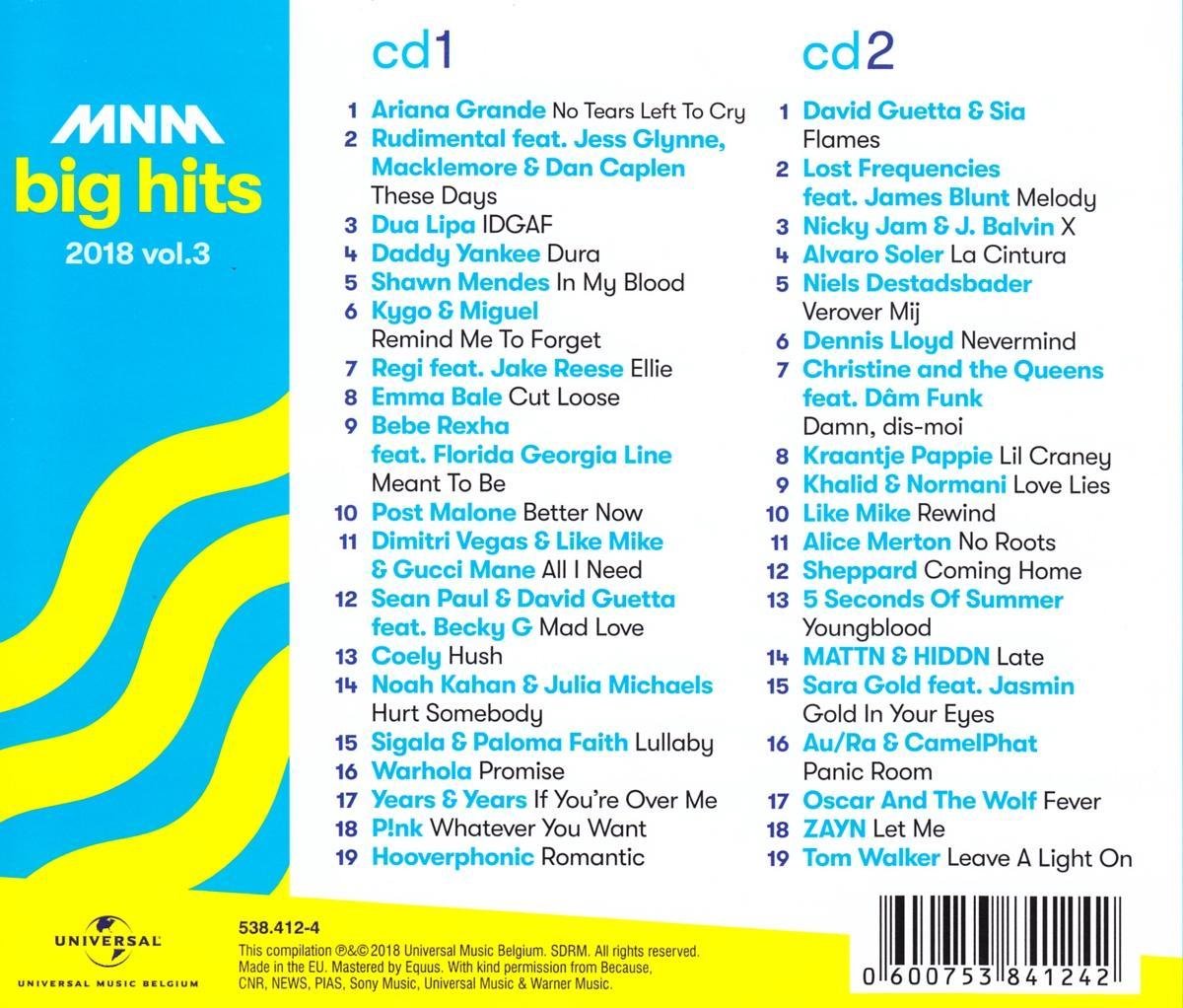 Mnm Big Hits 2018 Vol.3, MNM | CD (album) | Muziek | bol.com