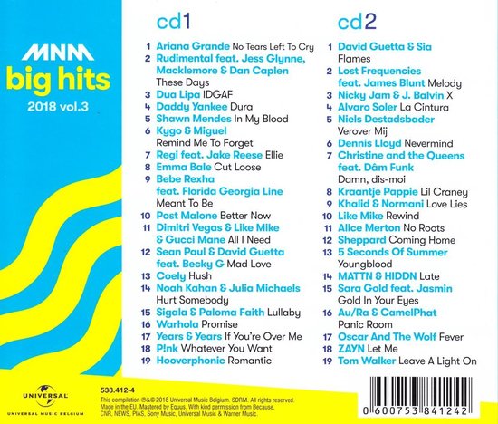 Mnm Big Hits 2018 Vol.3, MNM | CD (album) | Muziek | bol