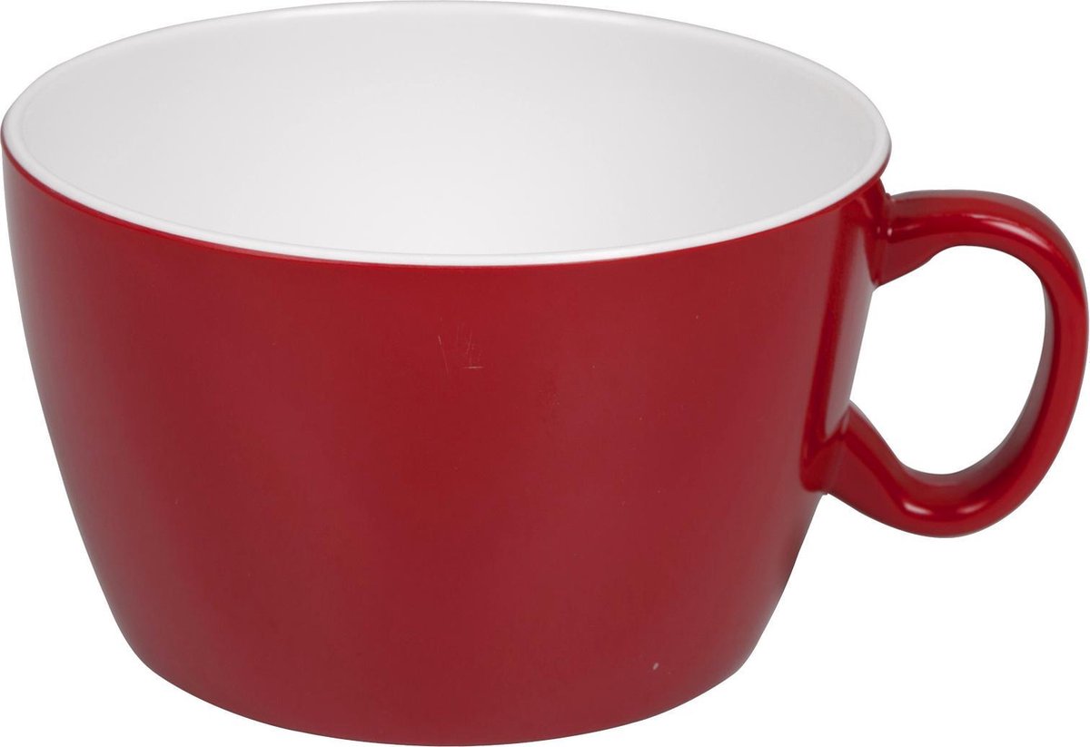 Bo-Camp Soepkom - 100% Melamine - Ø 10,5 Cm - Two-tone Rood | bol.com
