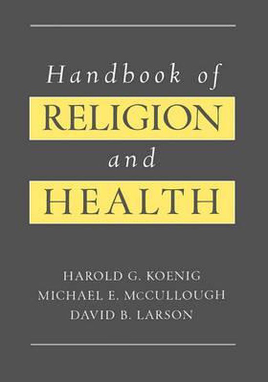 Handbook of Religion and Health | 9780195118667 | Harold G. Koenig ...